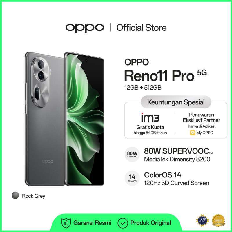 Jual OPPO Reno11 Pro 5G 12GB/512GB [50MP OIS Main Camera, 80W SUPERVOOC ...