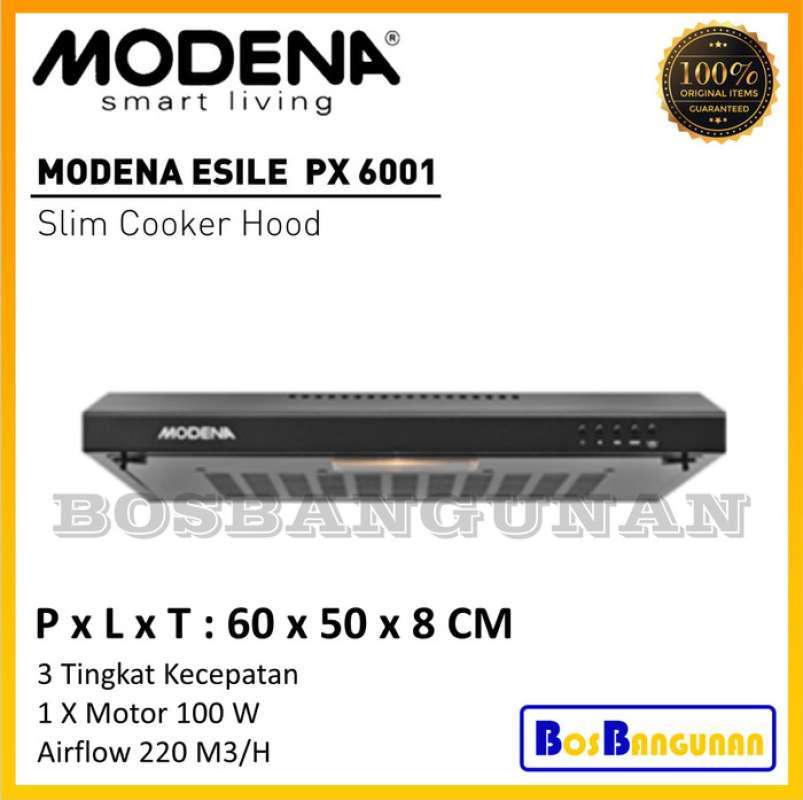 Promo Modena PX 6001 Slim Cooker Hood Kitchen Exhaust fan Modena PX6001 ...