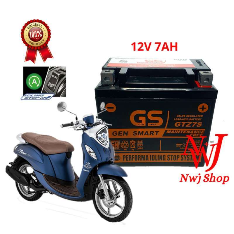 Promo Aki Motor Yamaha Fino 125 Grande GTZ7S GTZ6S YTZ7S GS MF Aki Kering GARANSI Diskon 2% di ...