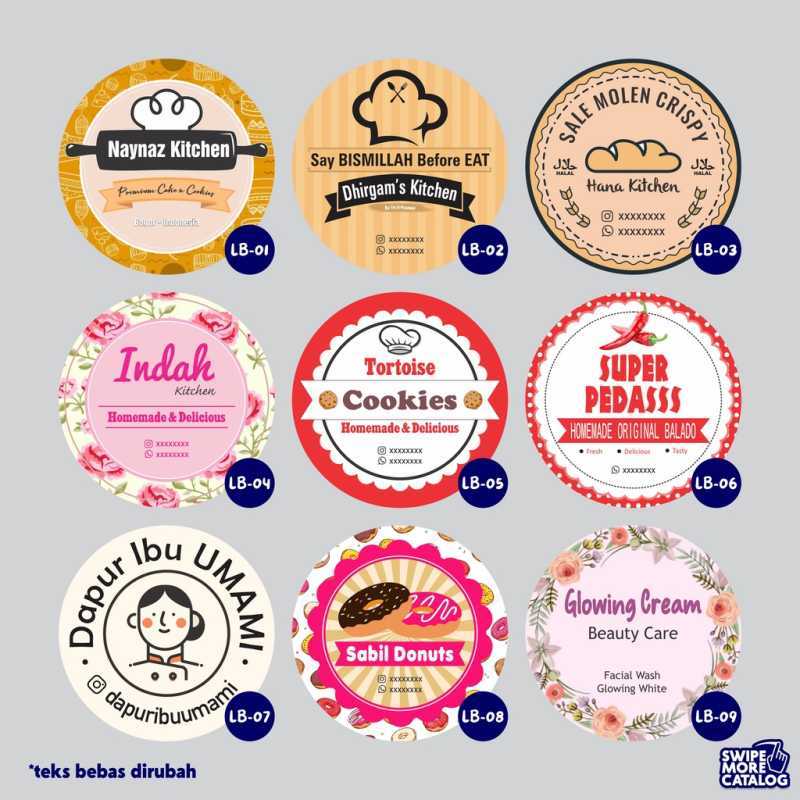 Jual Cetak Stiker Logo Label Makanan Cromo Kemasan Botol Minuman Custom ...