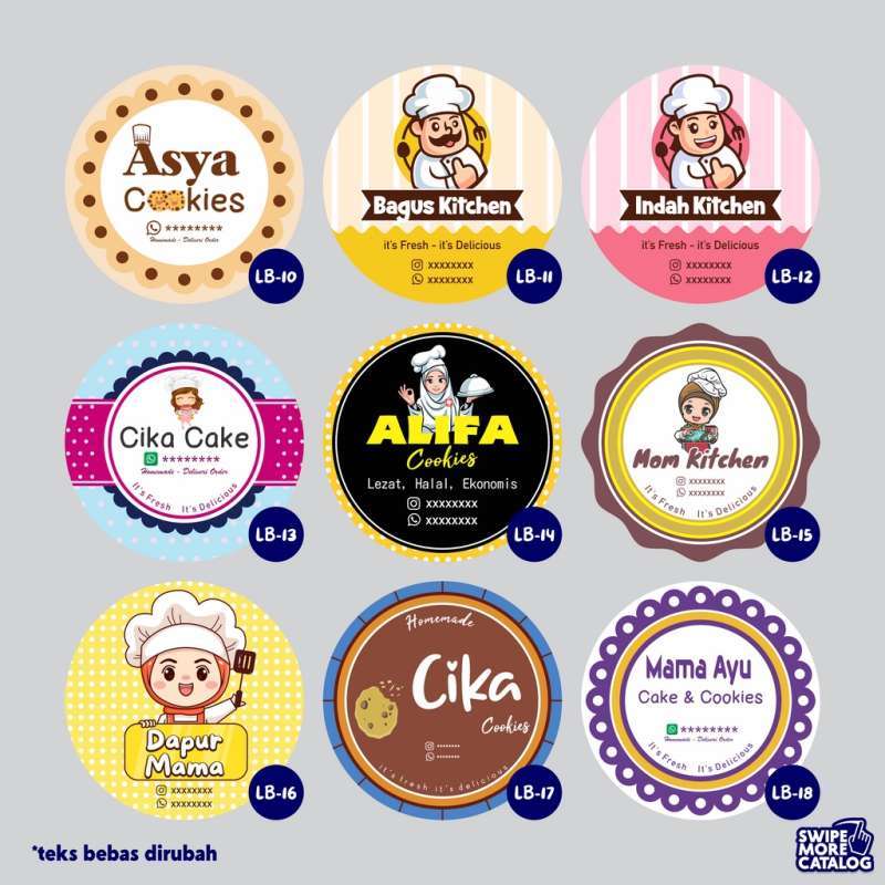 Jual Cetak Stiker Logo Label Makanan Cromo Kemasan Botol Minuman Custom ...