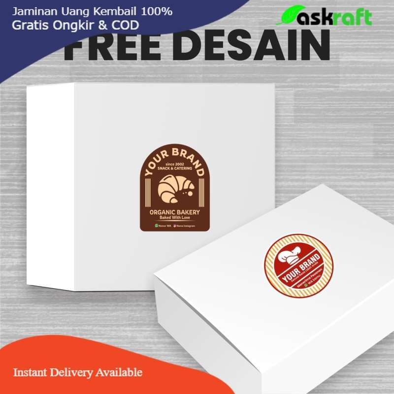 Jual Cetak Stiker Label Makanan Custom / Sticker Label Makanan / Stiker ...