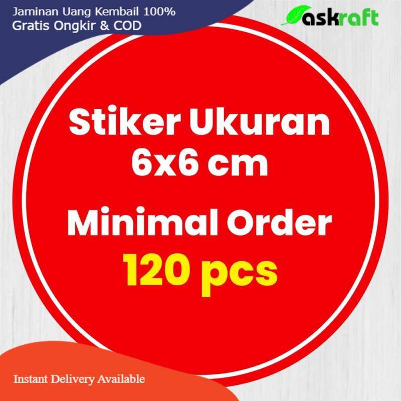 Jual Cetak Stiker Label Makanan Custom / Sticker Label Makanan / Stiker ...