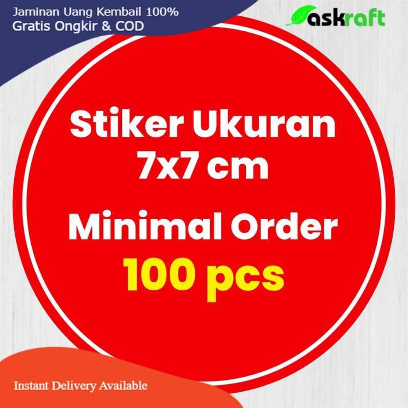 Jual Cetak Stiker Label Makanan Custom / Sticker Label Makanan / Stiker ...