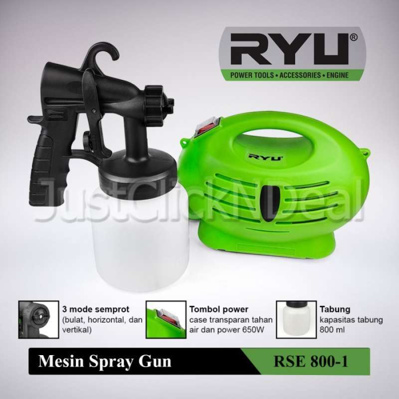 Promo Ryu Mesin Semprot Cat Tembok Listrik 650 Watt Spray Gun Elektric ...