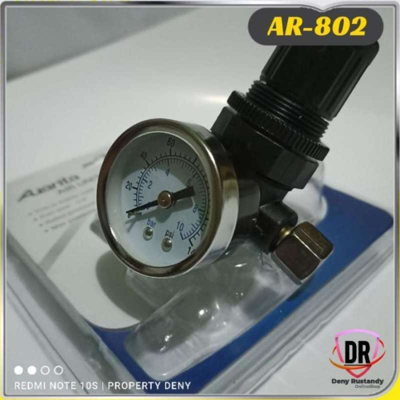 Promo Auarita AR802 Air Pressure Regulator Spray Gun With Manometer Gauge Diskon 28% di Seller ...