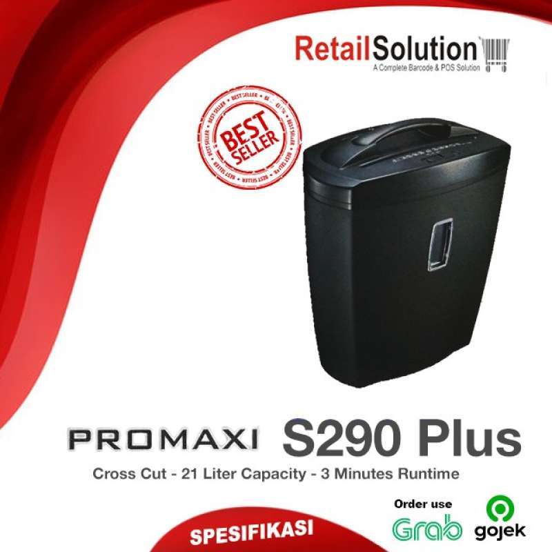 Promo PROMAXI S290 Plus Paper Shredder - Mesin Penghancur Kertas Cross Cut Diskon 23% di Seller ...