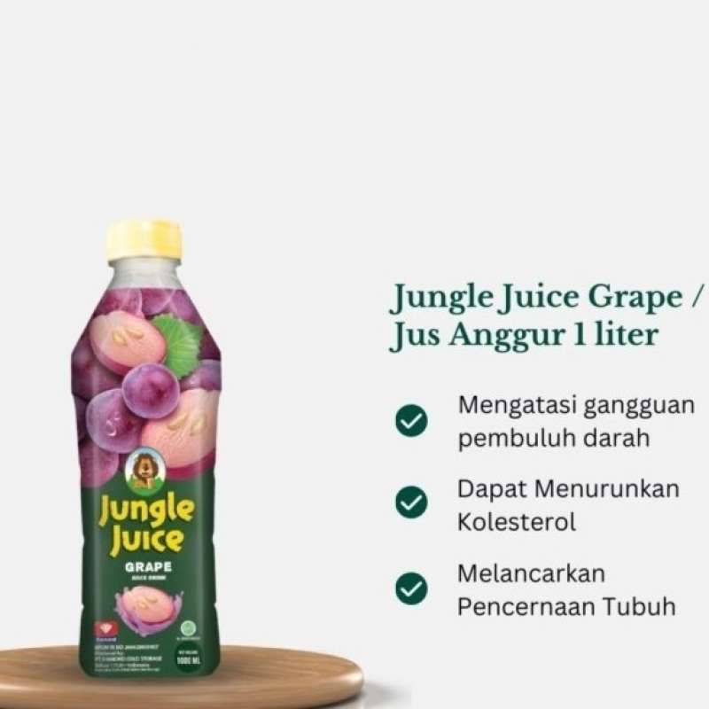 Promo Diamond Jungle Juice Grape | Jus Anggur Botol Pet - 1000 ml | 1 ...