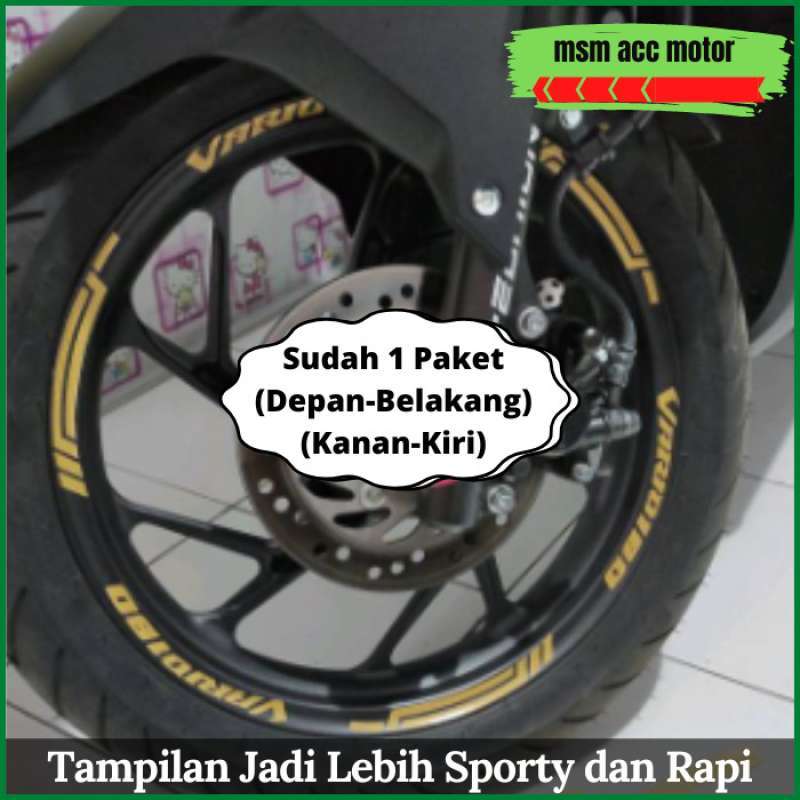 Promo STIKER STICKER VELG VARIO 160 2022 2023 2024 BERKUALITAS PREMIUM ...