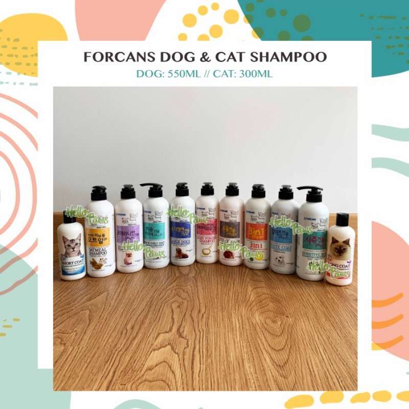 Promo Forcans Dog & Cat Shampoo Made in Korea - Shampoo Anjing Kucing ...
