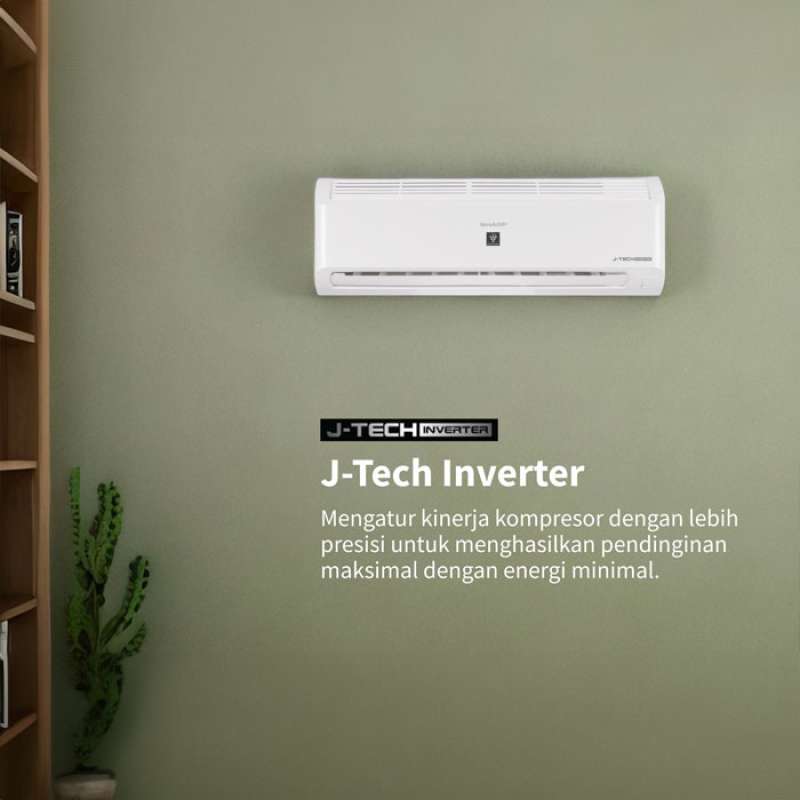 Promo Sharp AC Inverter Split Plasmacluster Garuda Series 1/2 PK - AH-XP6BMY Diskon 21% di ...