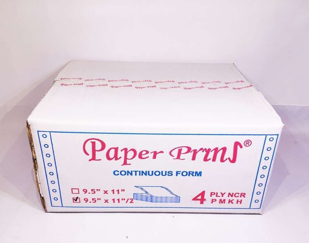 Jual PAPER PRINS CONTINOUS FORM KOMPUTER 9 1/2 X 11'' 4 PLY BAGI 2 ...
