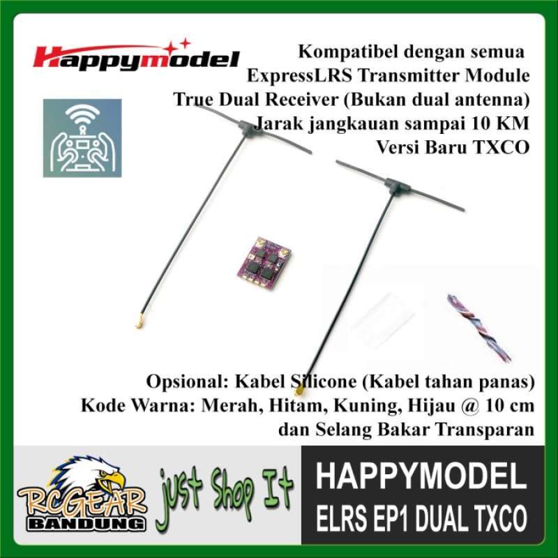 Promo Happymodel 2.4G ExpressLRS ELRS EP1 Dual TCXO True Diversty ...