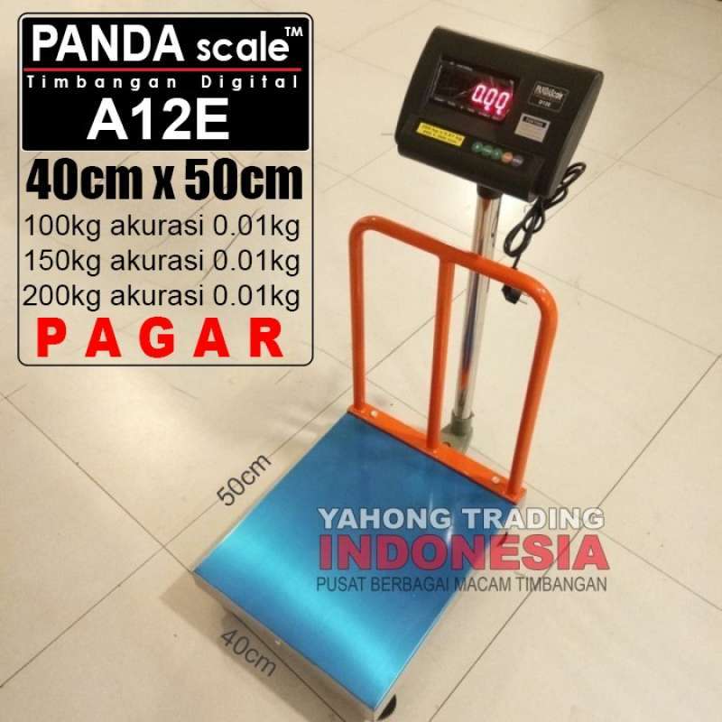 Promo Timbangan Barang Duduk Digital Bench Scale A12E Baru - 150kg*0 ...