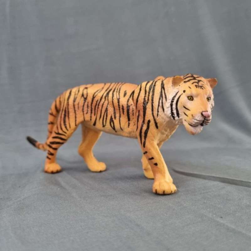 Promo FIGUR HEWAN HARIMAU ASIA TIGER PVC MINIATUR DETAIL RAPI PANJANG ...