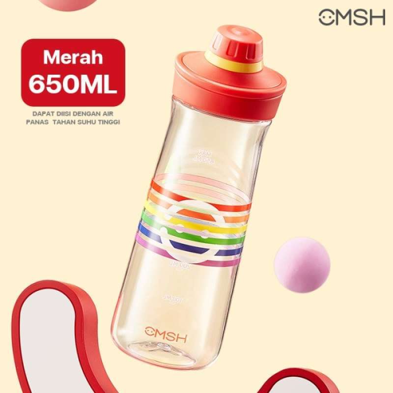 Promo Botol Air 650ml Cmsh Untuk Anak-anak Dengan Fitur Anti Bocor -lorena - Merah Diskon 50% Di ...