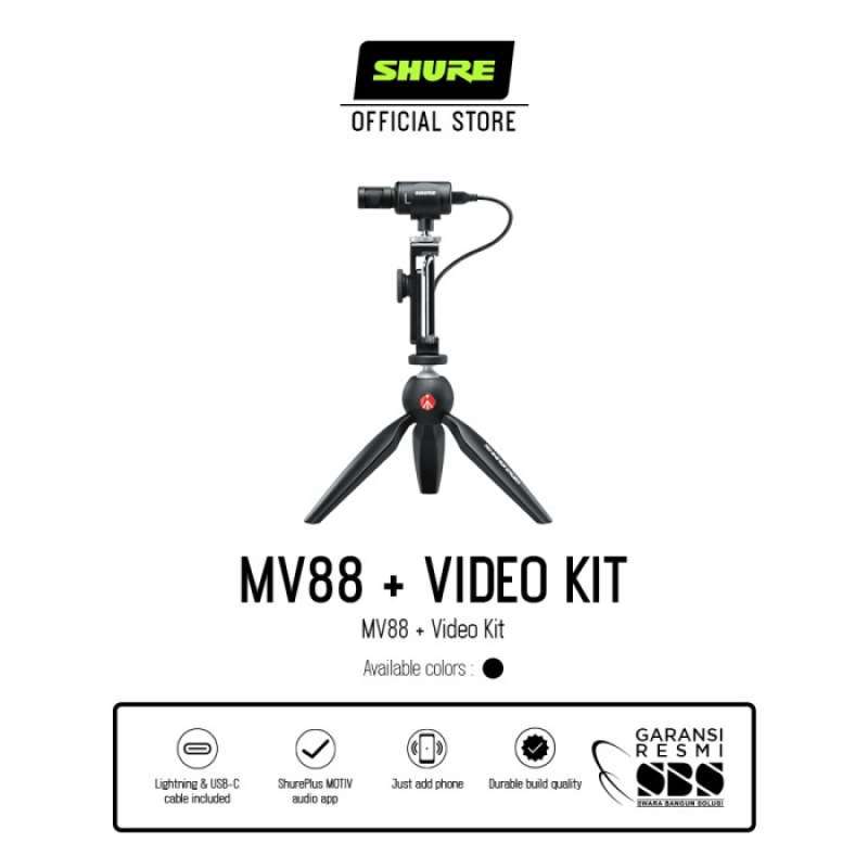 Jual Shure MV88 + Video Kit Professional Microphone di Seller Shure ...