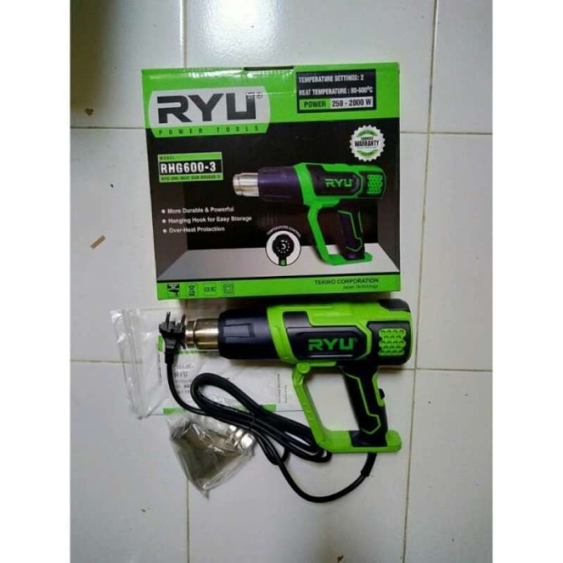 Promo RYU Hot Gun / Heat Gun RHG 600-3 Pemasangan Kaca Film Stiker ...