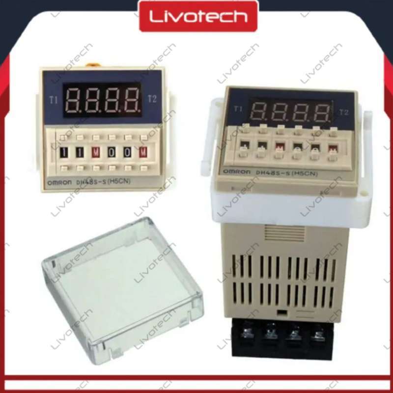 Jual Digital Timer DH48S-S Delay Relay Twin Counter Digital Precision ...