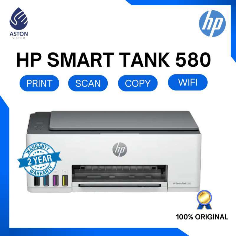 Jual PRINTER HP SMART TANK 580 ALL IN ONE WIRELESS di Seller Aston ...