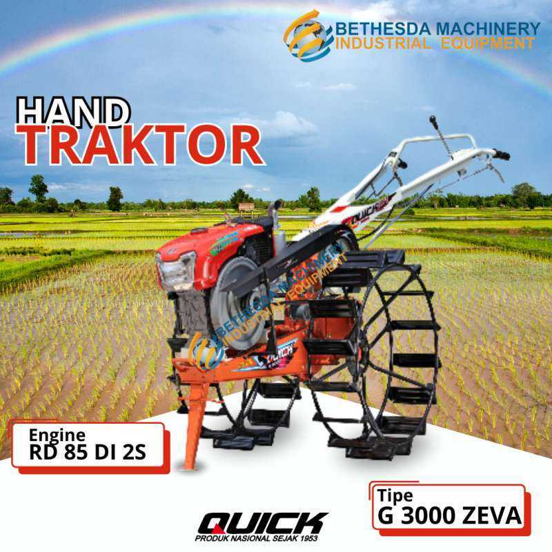 Jual Mesin Traktor Quick G3000 Zeva Engine 8.5HP / Mesin Bajak Sawah ...