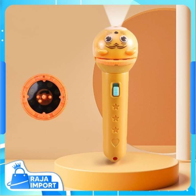 Jual 5737 Mainan Anak Senter Proyektor Gambar Karakter / Fun Flashlight ...