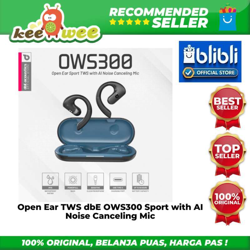 Jual Open Ear TWS dbE OWS300 Sport with AI Noise Canceling Mic di ...