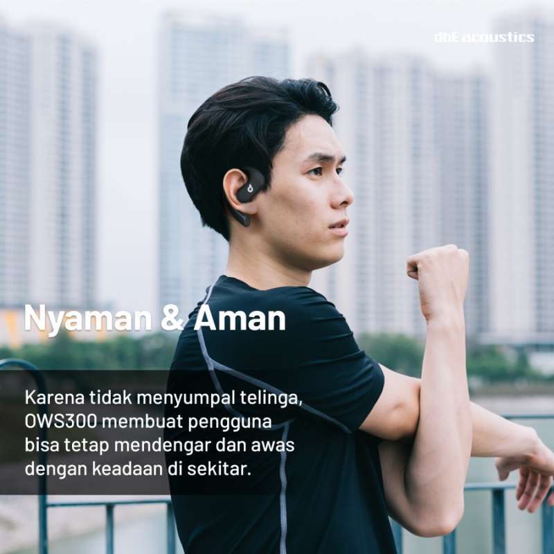 Jual Open Ear TWS dbE OWS300 Sport with AI Noise Canceling Mic di ...