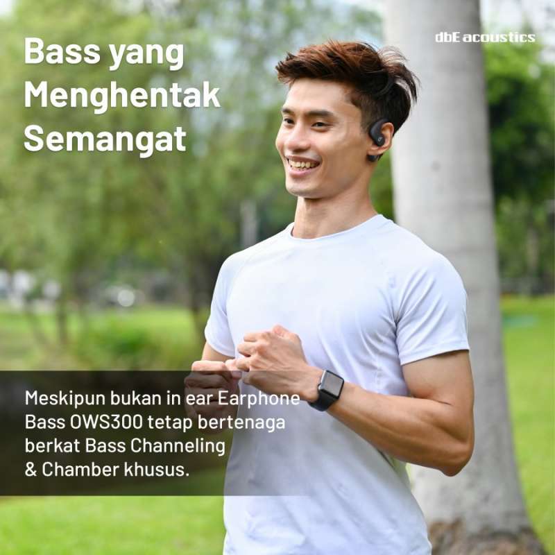 Jual Open Ear TWS dbE OWS300 Sport with AI Noise Canceling Mic di ...