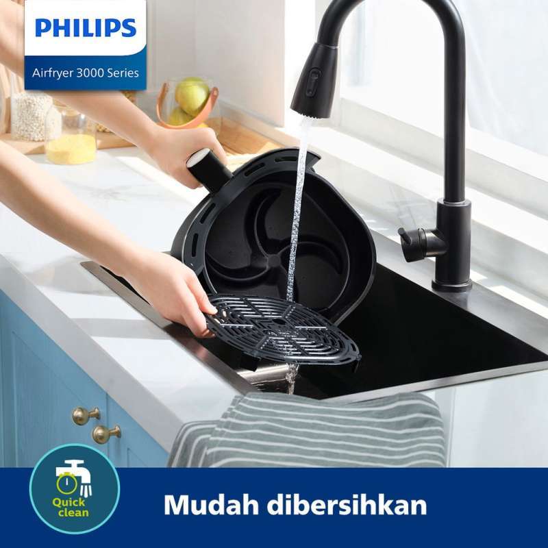 Jual PHILIPS Air fryer 800 Watt [3.7 L] HD9100/80 with Rapid Air ...