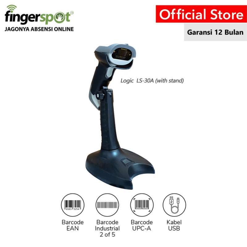 Jual Logic LS30A Laser Barcode Scanner Stand Otomatis Scan - TANPA ...