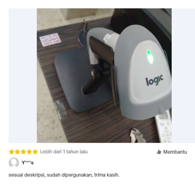 Jual Logic LS30A Laser Barcode Scanner Stand Otomatis Scan di Seller ...