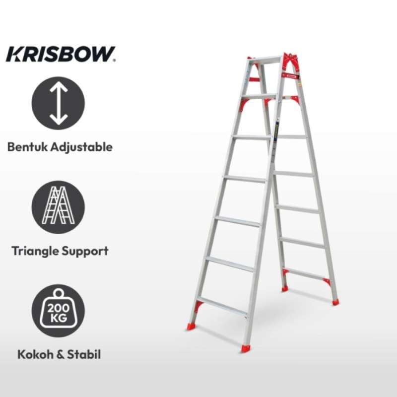 Promo Krisbow 4M Tangga Lipat Multifungsi 7 Step / Tangga 2In1 ...