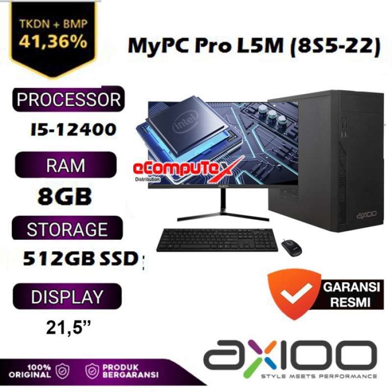 Jual MINI PC AXIOO MYPC PRO L3M (8S5-22) i3-12100 8GB 512GB SSD 21.5 ...