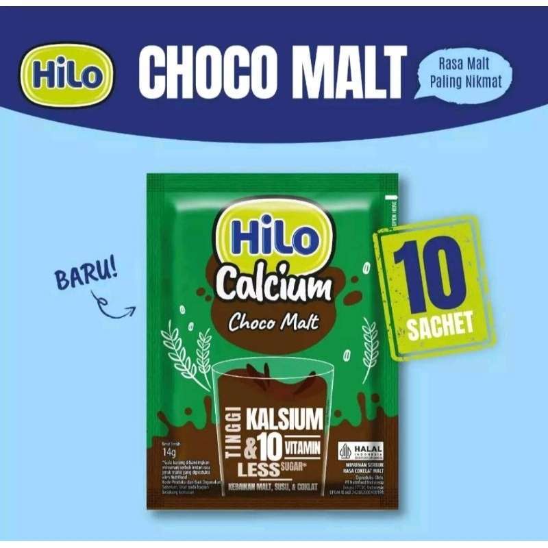 Jual HILO Calcium Choco Malt 14gr x 10 Sachet di Seller Abie Store - Kelapa Gading Timur, Kota ...
