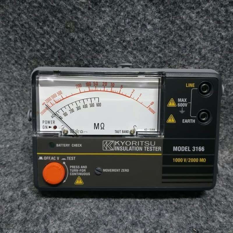 Promo ANALOG INSULATION TESTER 1000V MEGGER ANALOG 1000V KYTSU 3166 ...