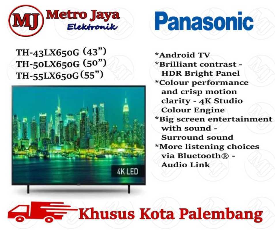 Jual TV Panasonic 43 inch ANDROID SMART 4K UHD TH-43LX650G 43LX650 ...