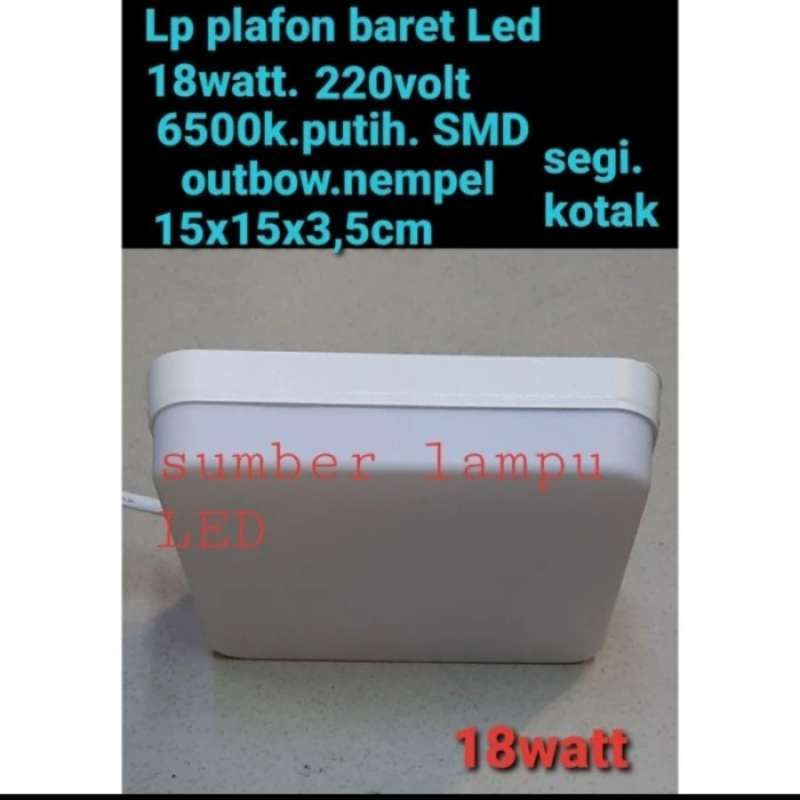 Promo LAMPU BARET LED 18WATT 18W PLAFON CEILING OUTBOW 18 WATT 18 W ...