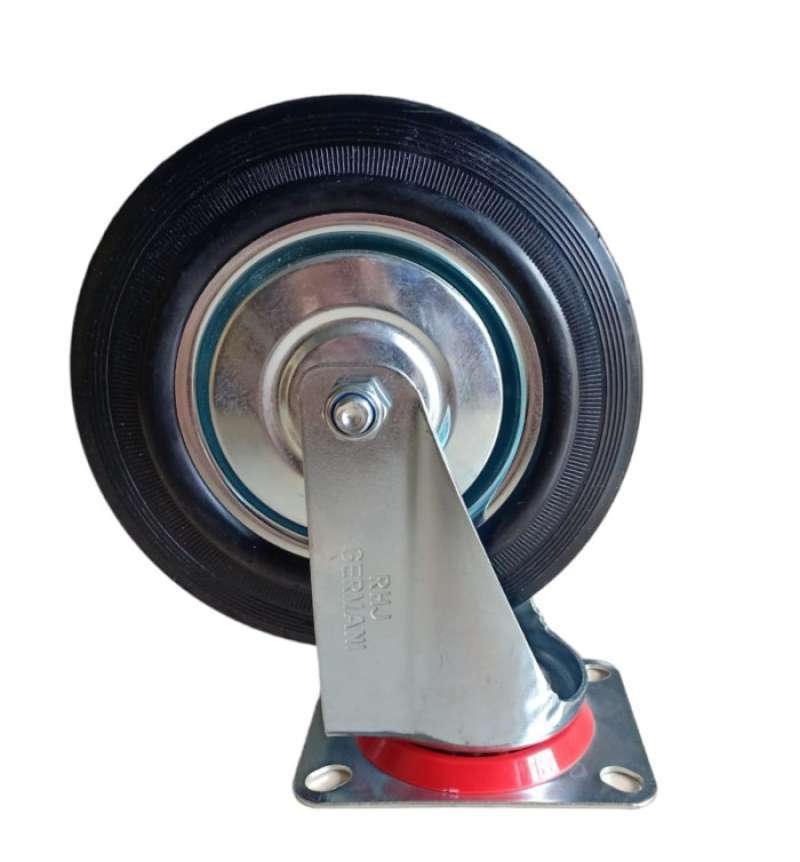 Promo Roda Troli Troly Karet Hidup 8Inch Roda Trolley Estalase Pintu ...