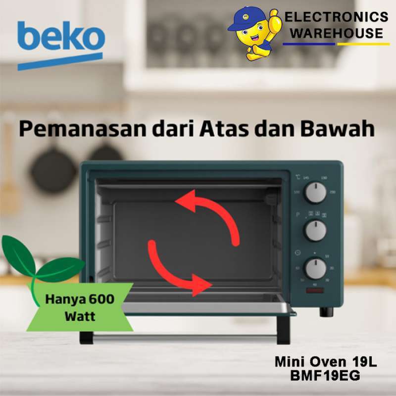 Promo Beko Mini Oven Dan Air Fryer 19L Bmf19Eg Diskon 23% di Seller ...