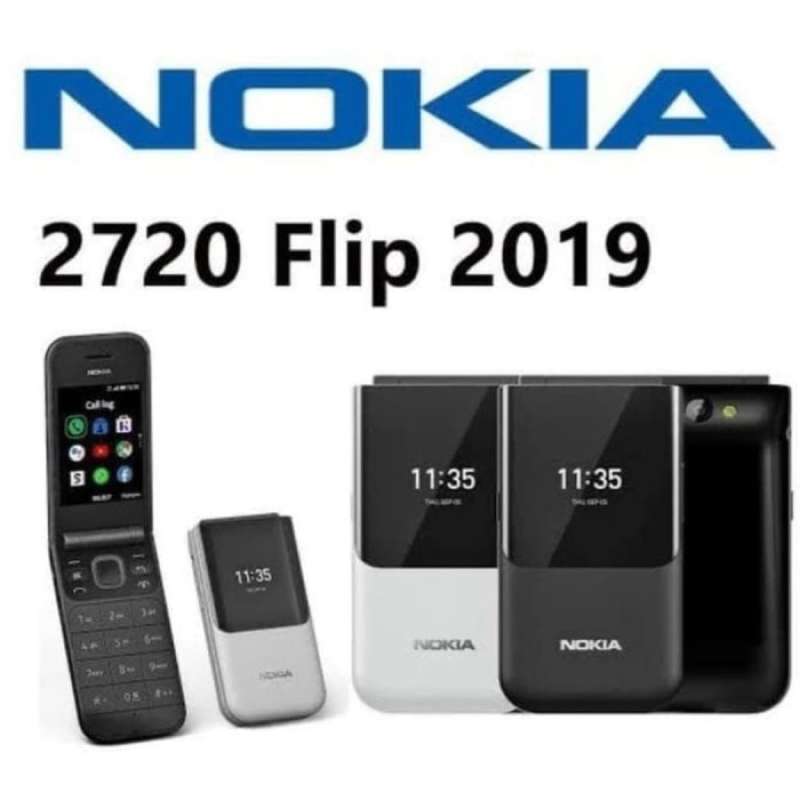 Jual Nokia 2720 flip dual sim Garansi Hp Jadul Nokia Jadul Lipat-hitam ...