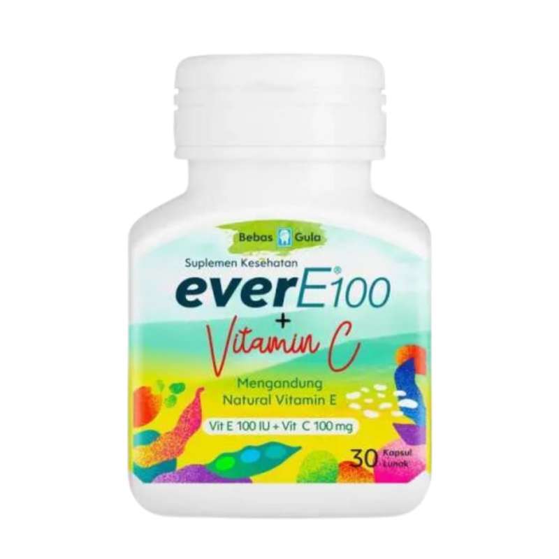 Jual EVER E 100 VITAMIN C 30 KAPSUL LUNAK VITAMIN E 100 IU DAN VITAMIN ...