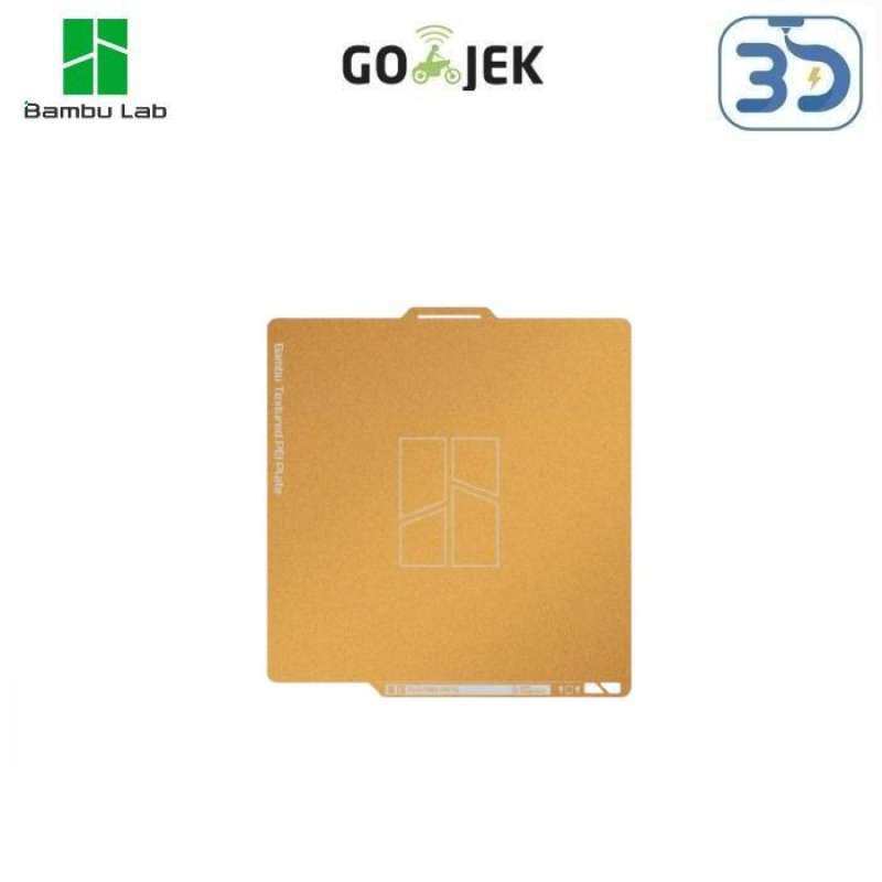 Jual Original Bambulab X1 P1P Gold Textured PEI Plate Bed Replacement ...