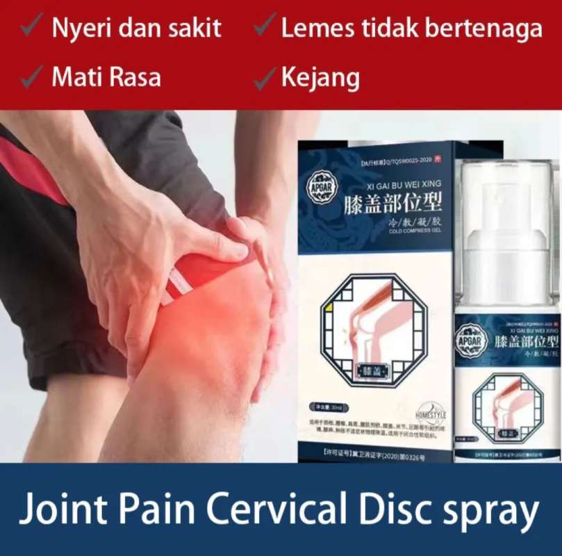 Promo ORI 100% APGAR Spray Semprot Lumbar Pereda Nyeri Lutut/Semprotan ...