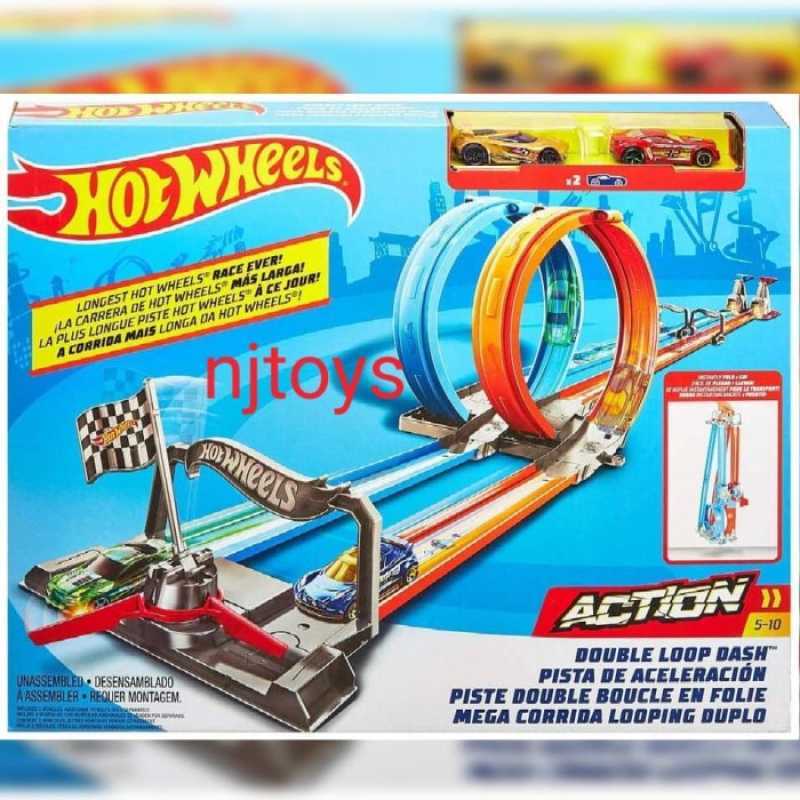 Promo Hot Wheels Double Loop Dash Trackset Diskon 9% di Seller Alenila ...