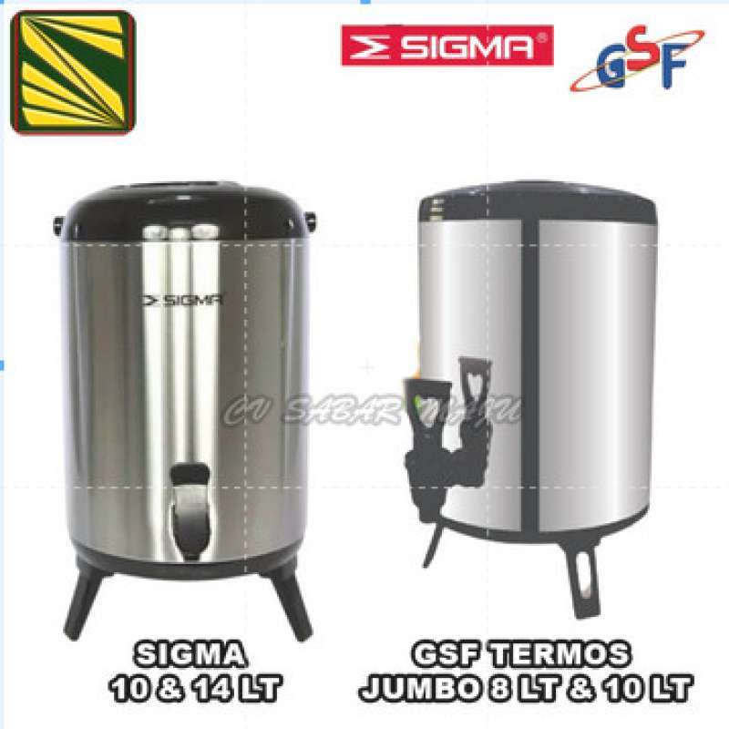 Promo DISPENSER / TERMOS AIR PANAS DAN DINGIN JUMBO STAINLESS SIGMA 10 ...