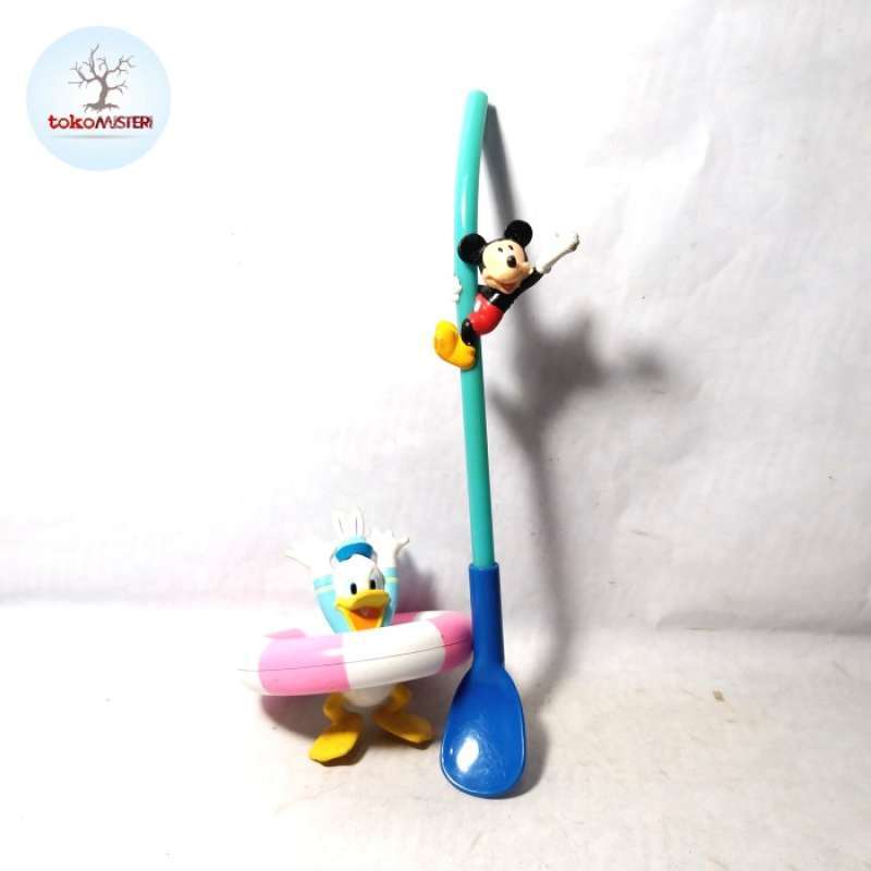 Jual Sendok Sedotan Tutup Gelas Donal Bebek Miki Tikus Mouse Disney ...