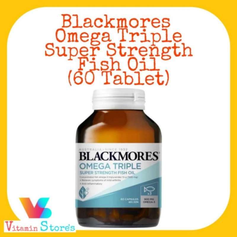 Promo Blackmores Omega Triple Super Strength Fish Oil (60 Tab) Diskon ...