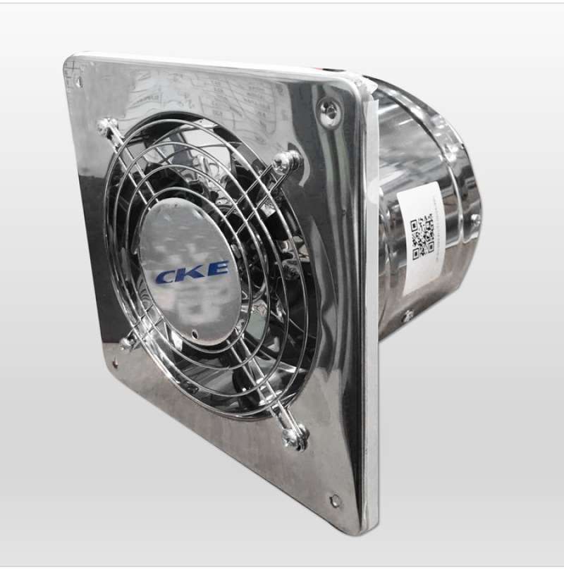 Jual Exhaust Fan Stainless 8 Inch Duct Booster Fan Plafon Dinding Besi ...