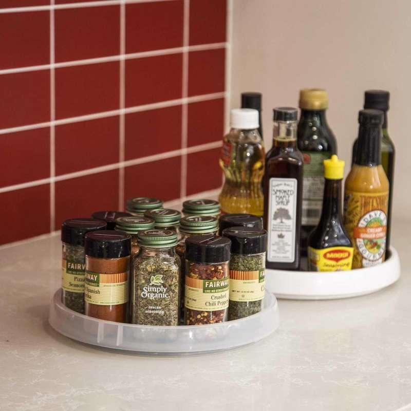 Jual Rak Botol Bumbu Dapur Model Putar Seasoning Rack Rotating 360 ...